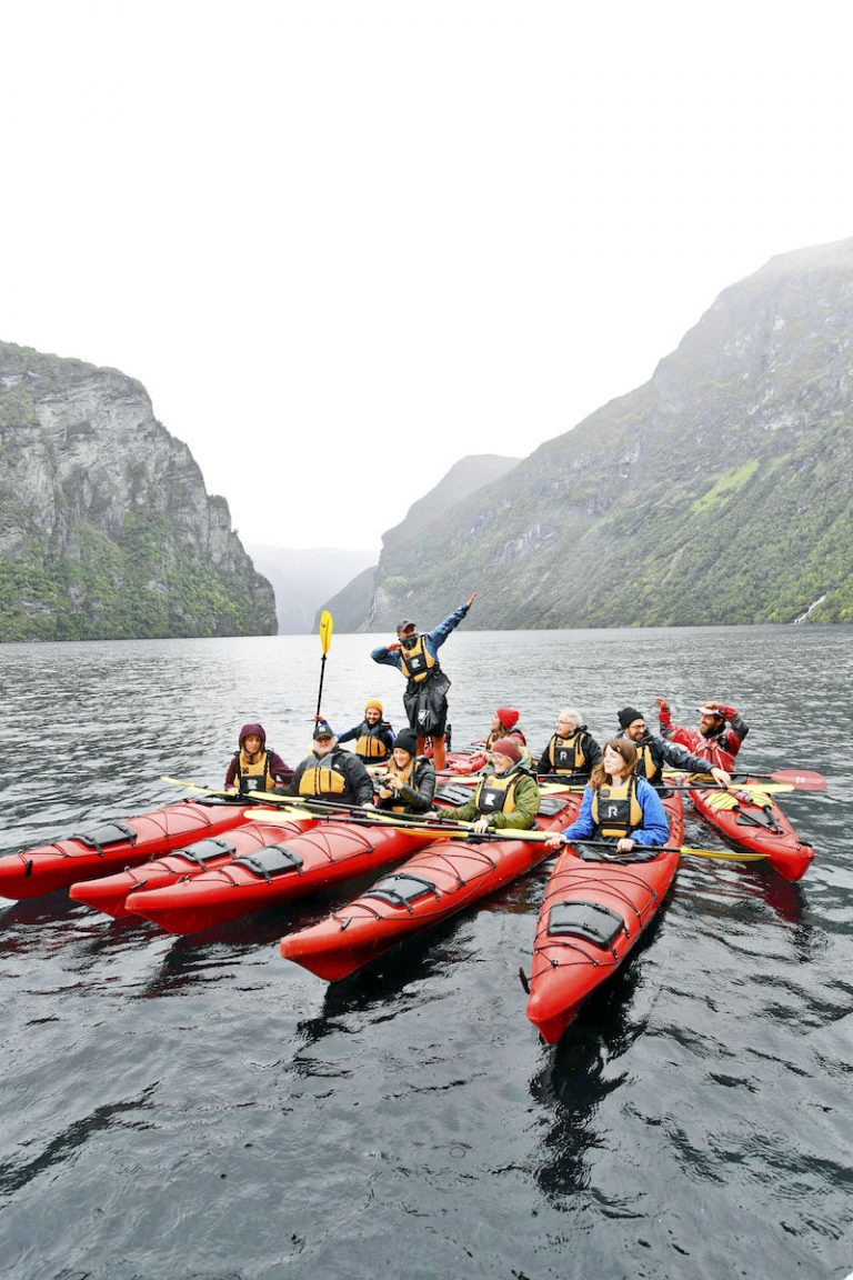 Kayaking and rib boat rides Norwegian fjords