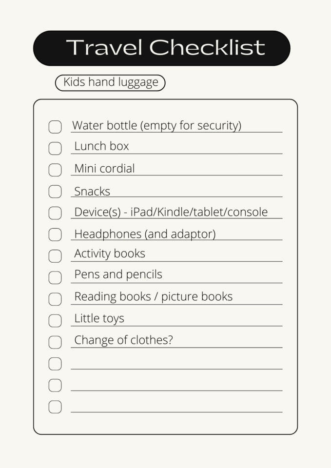 Your family holiday packing list with printable holiday checklist