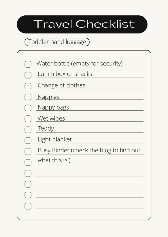 Your family holiday packing list with printable holiday checklist