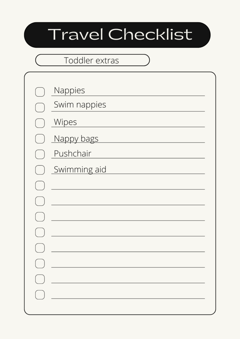 Your family holiday packing list with printable holiday checklist
