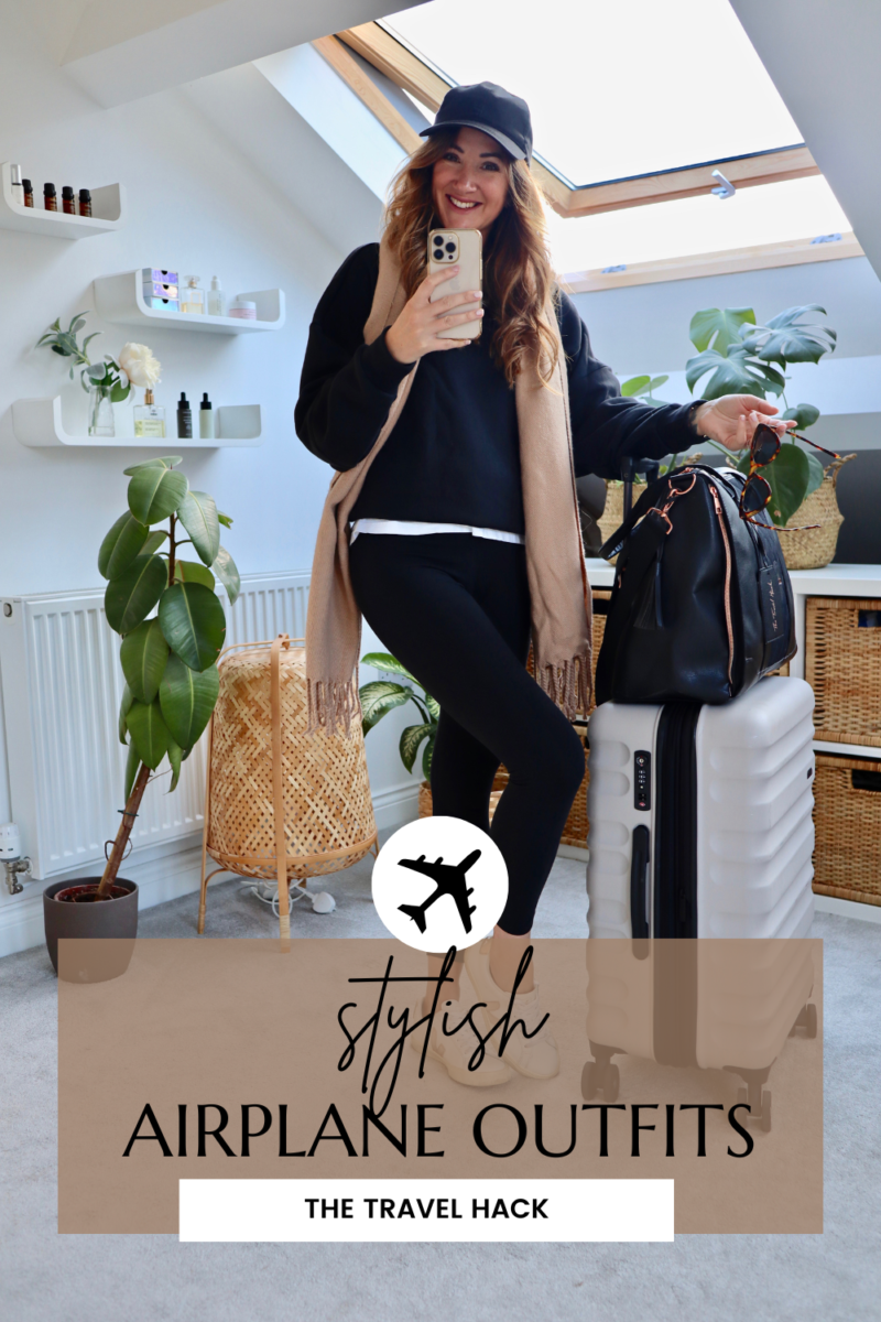 7 Stylish airplane outfits + inspo for comfy women’s travel outfits